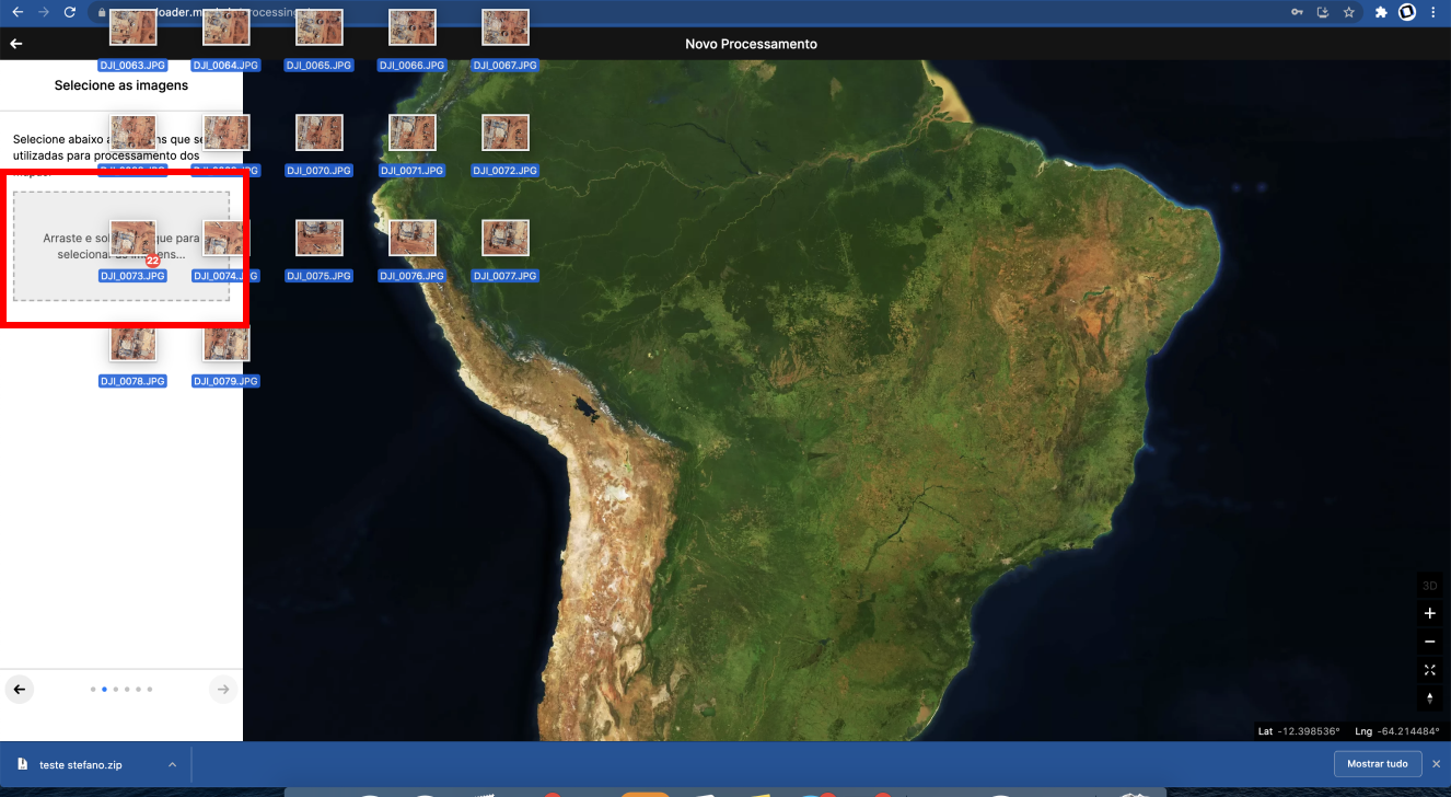 Upload de Imagens para Processamento – Maply Academy