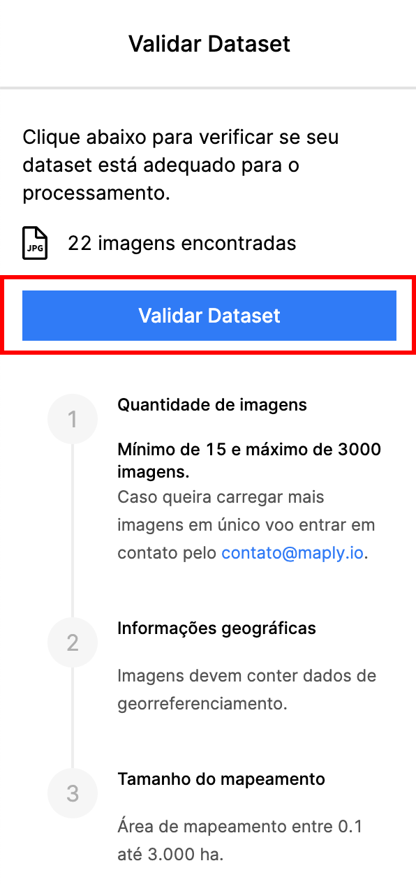 Upload de Imagens para Processamento – Maply Academy